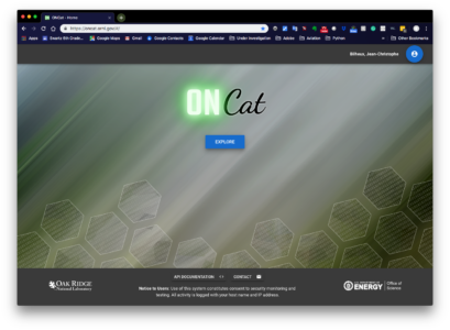 Use ONCat « Neutron Imaging