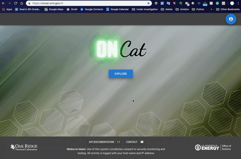 Use ONCat « Neutron Imaging