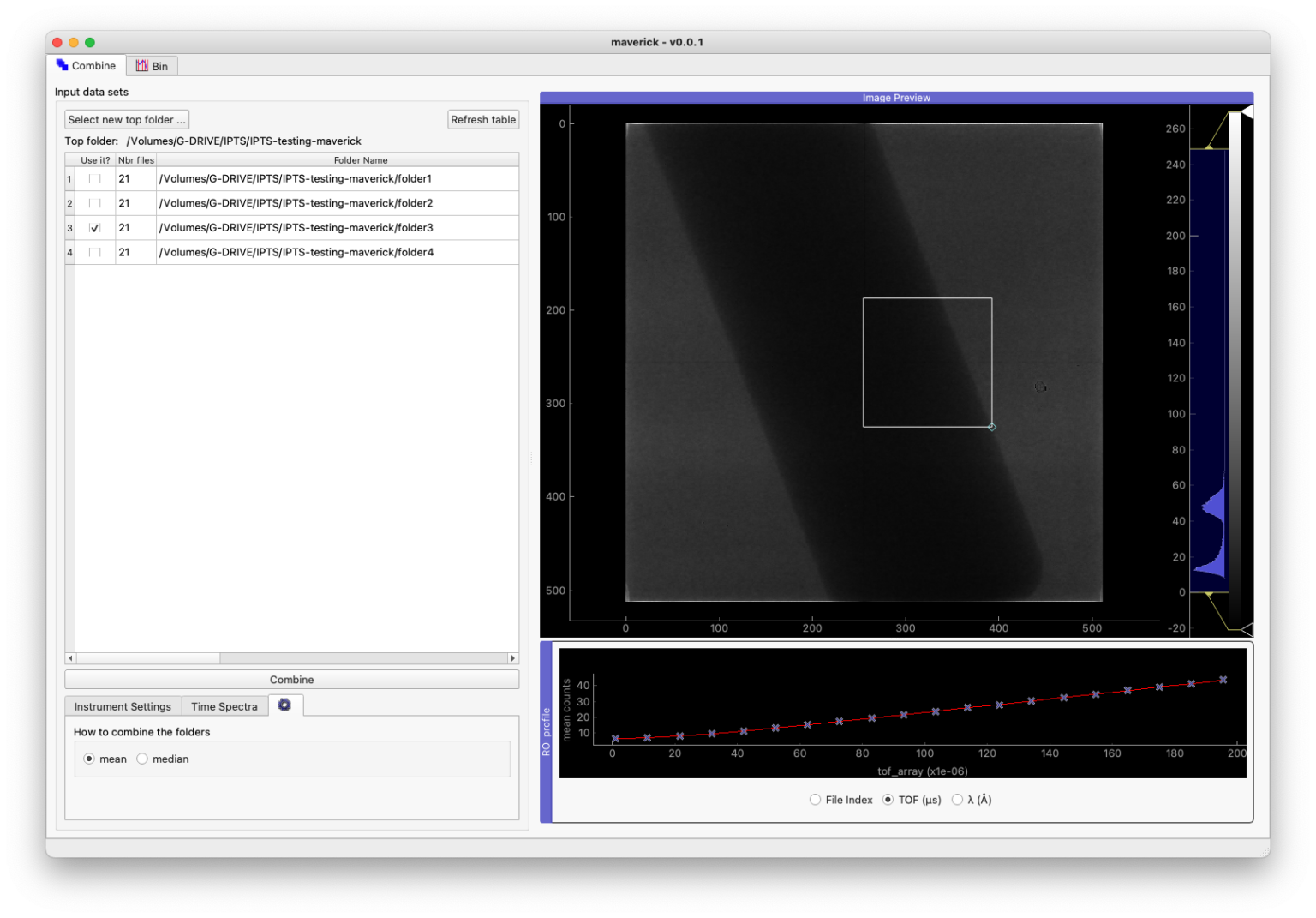 maverick – GUI « Neutron Imaging