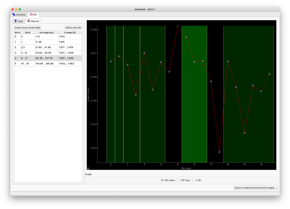 maverick – GUI « Neutron Imaging