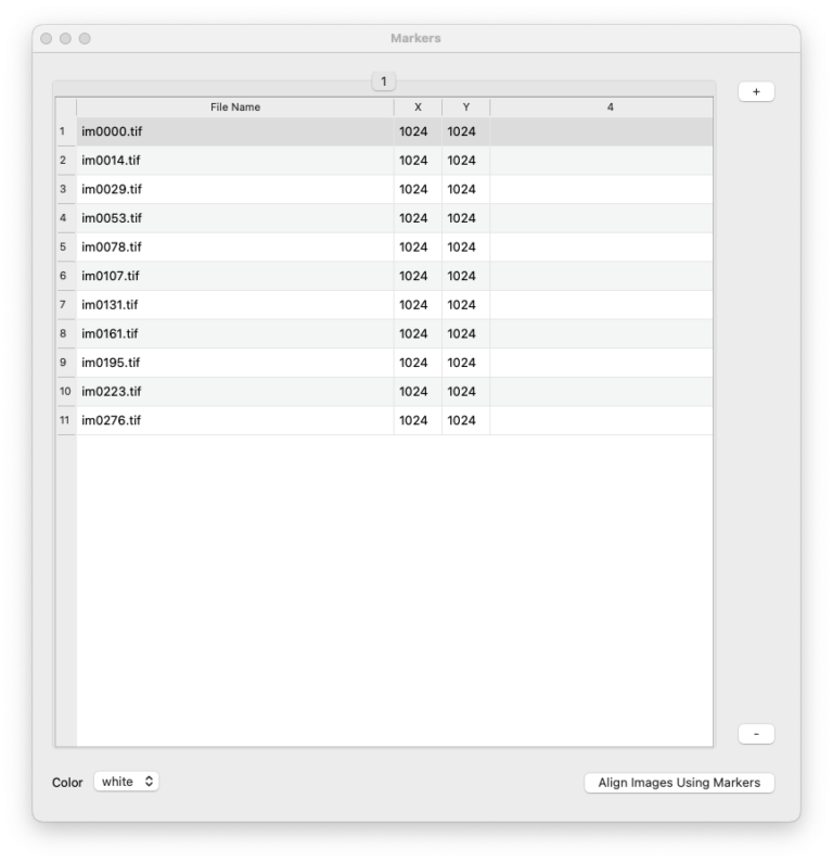 Markers Mode « Neutron Imaging